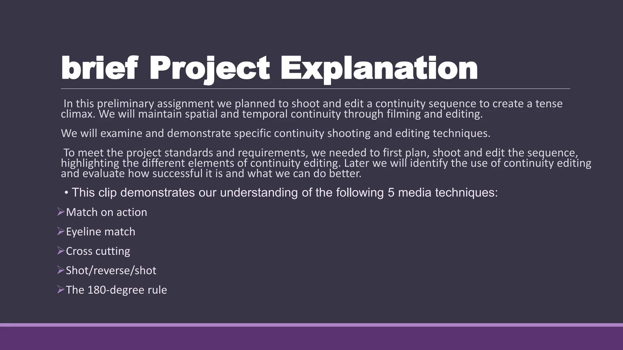 PRELIMINARY TASK 2 - CONTINUITY SEQUENCE | PPT
