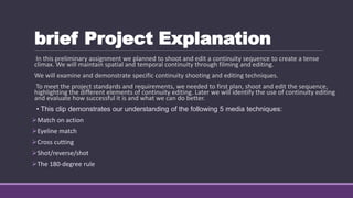 PRELIMINARY TASK 2 - CONTINUITY SEQUENCE | PPT