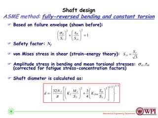 Asme dimensionamento eixo d | PDF