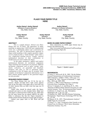 Asme paper format-ectc2009 | DOC