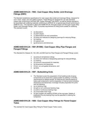 Asme pipe fiting | PDF