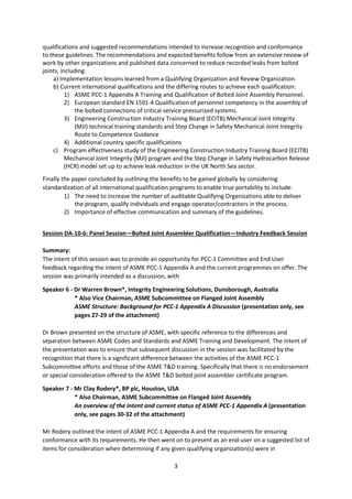 ASME PVP 2016 PCC-1 Appendix A session summary | PDF