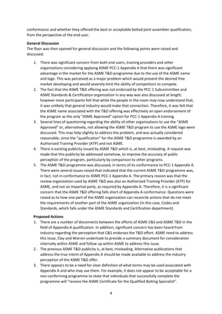 ASME PVP 2016 PCC-1 Appendix A session summary | PDF