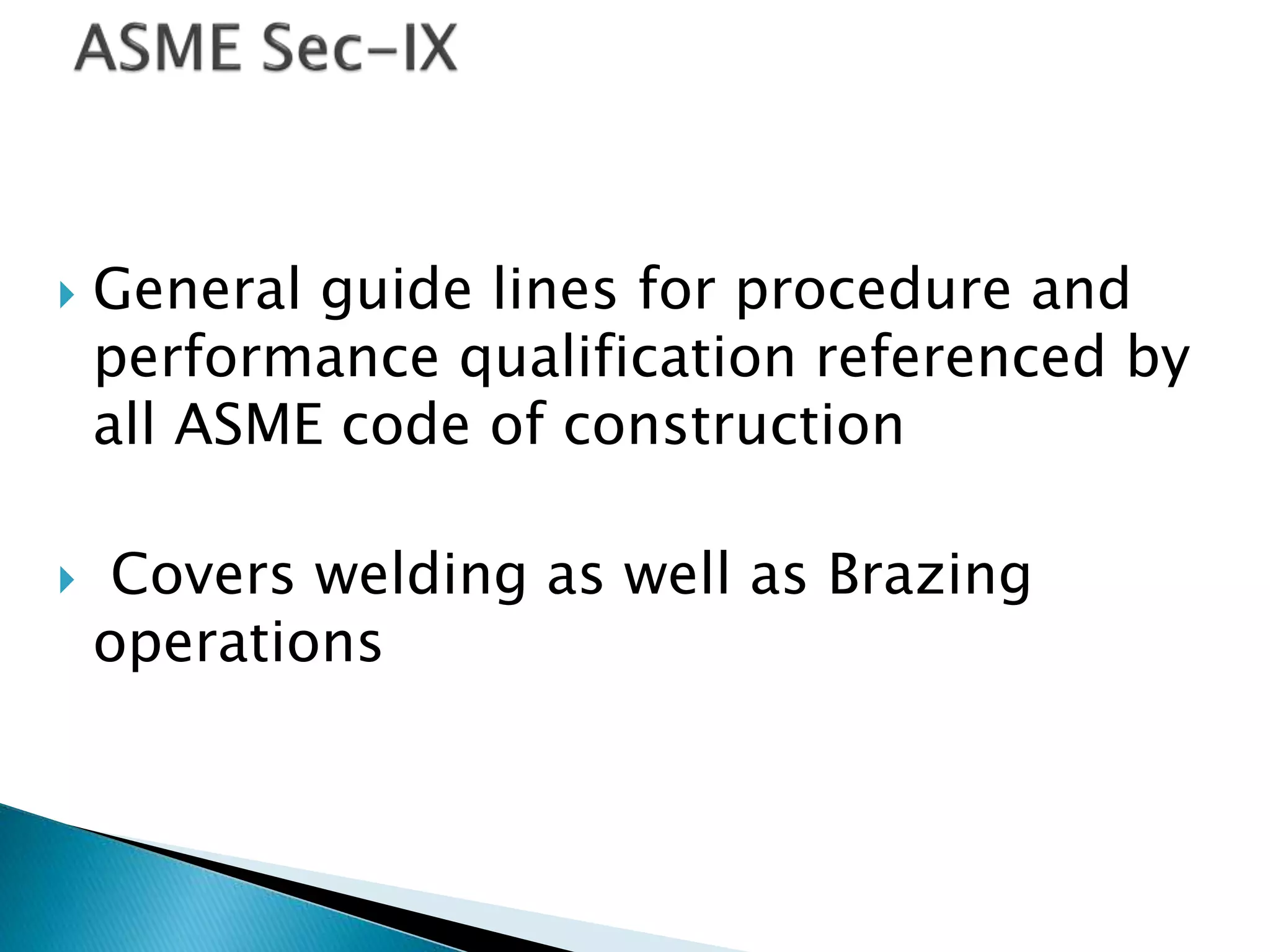 Asme sec ix overview | PPT