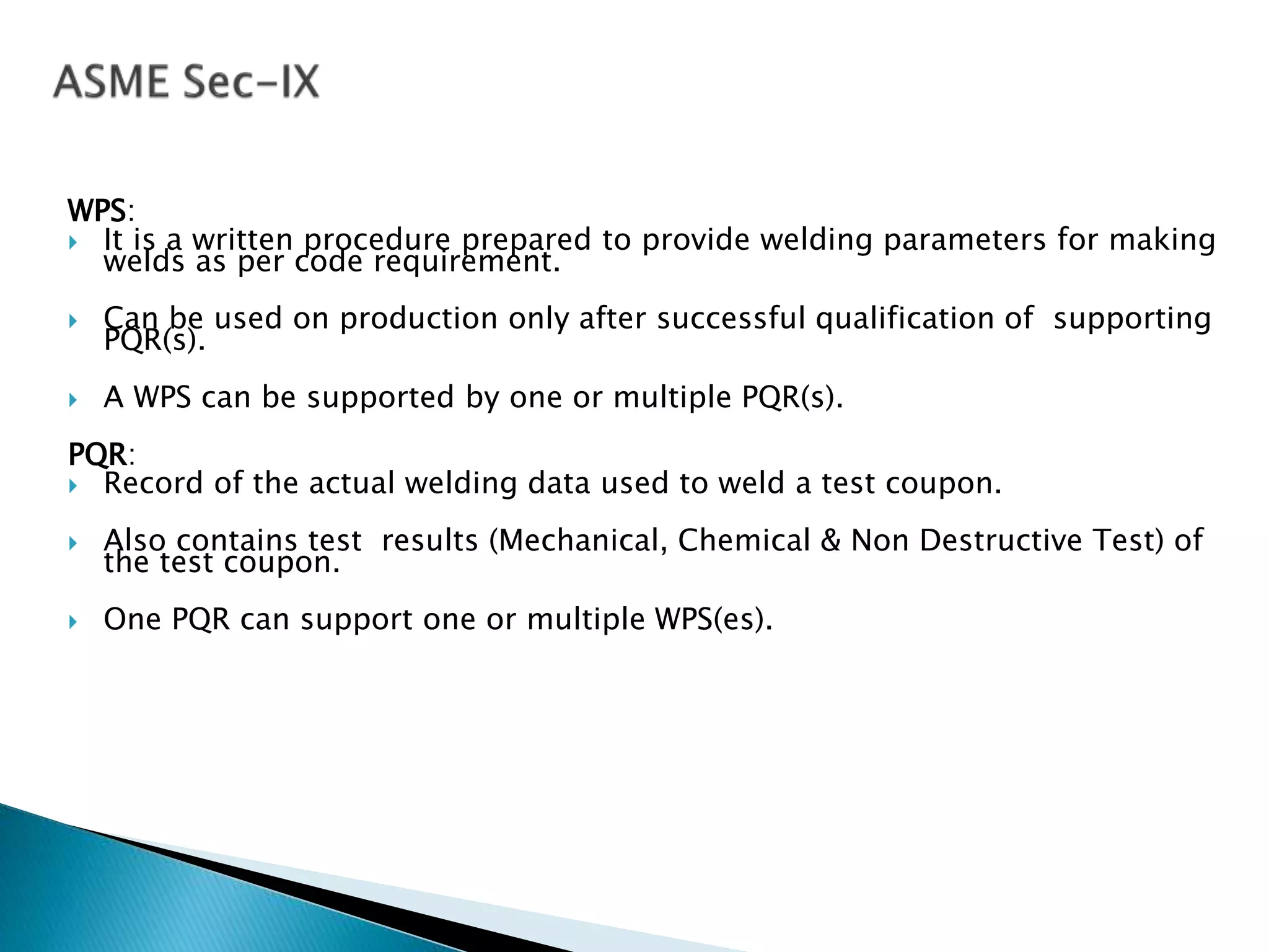 Asme sec ix overview | PPT