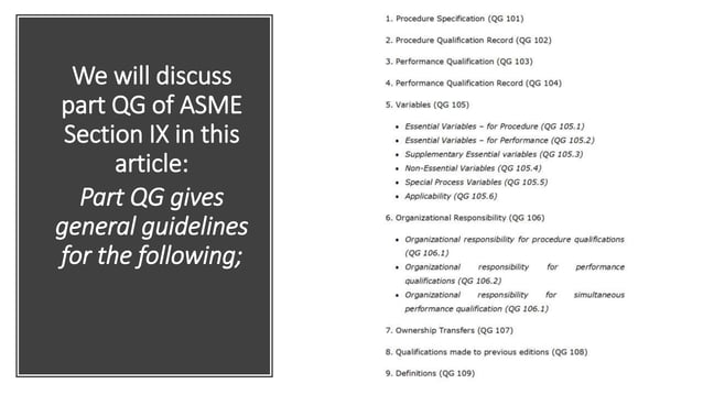 ASME Section IX Presentation.pptx | Business and Finance