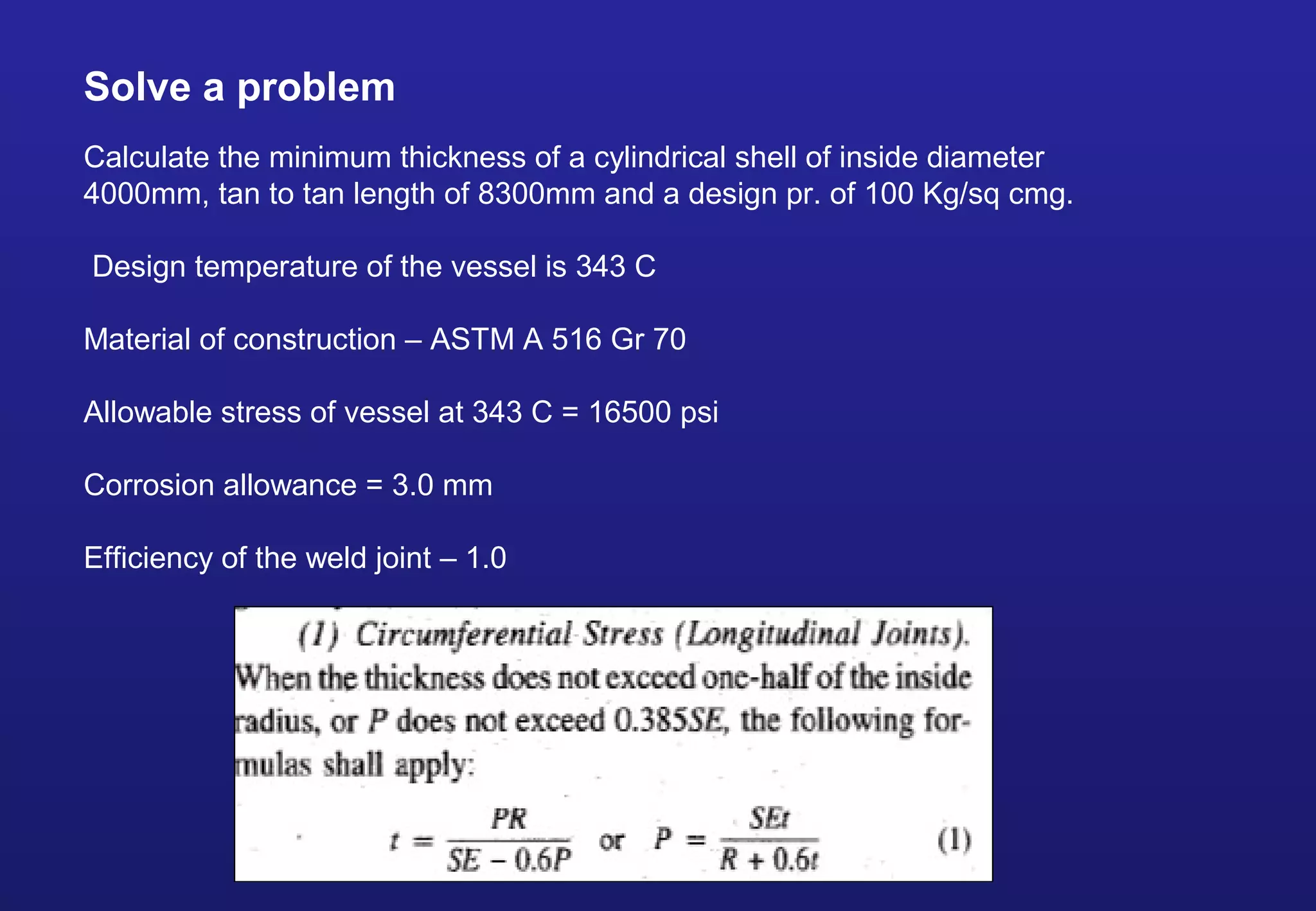 ASME Section VIII Div 1. design training | PPT