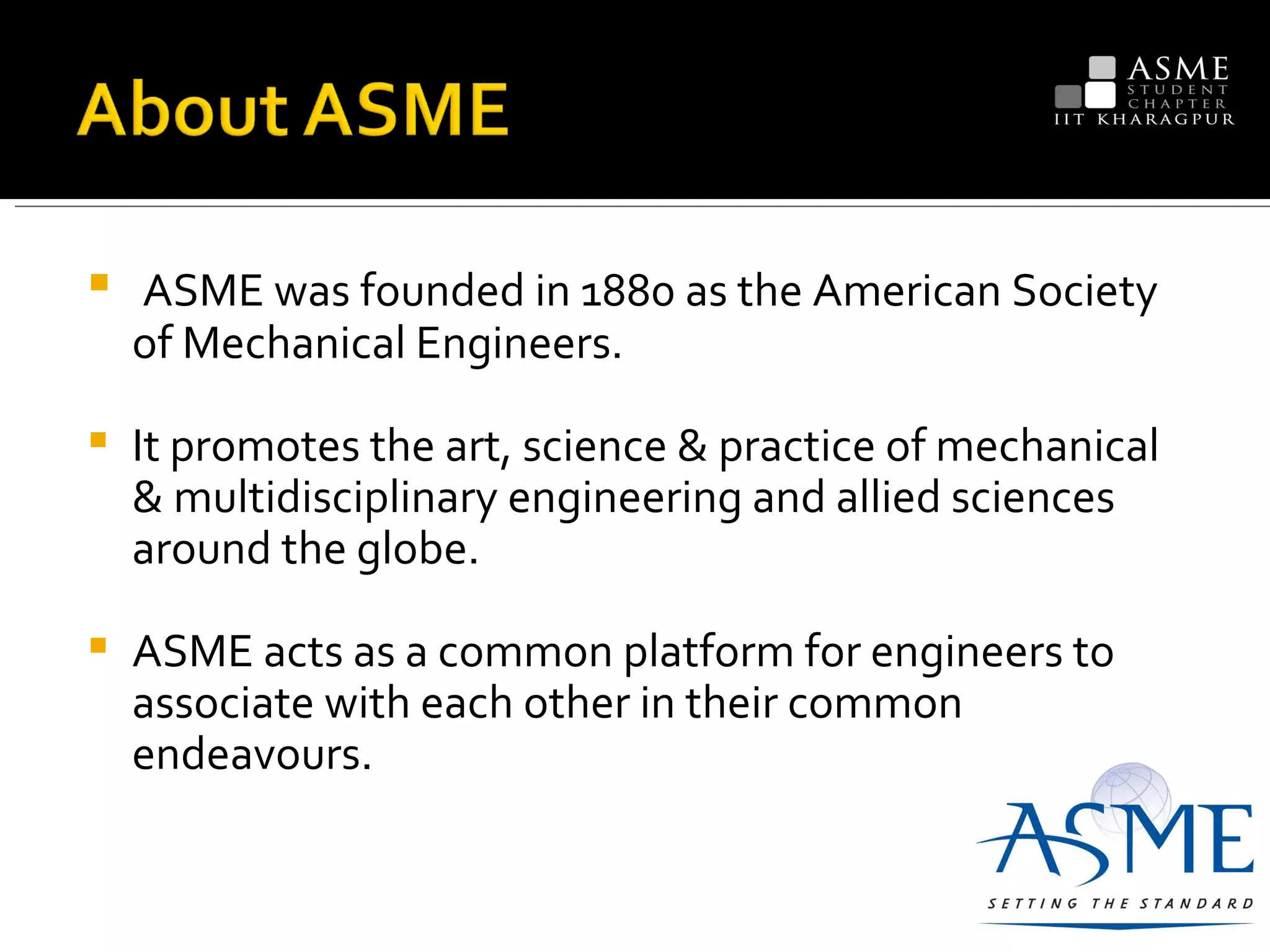 ASME Students' Section, IIT Kharagpur | PPS