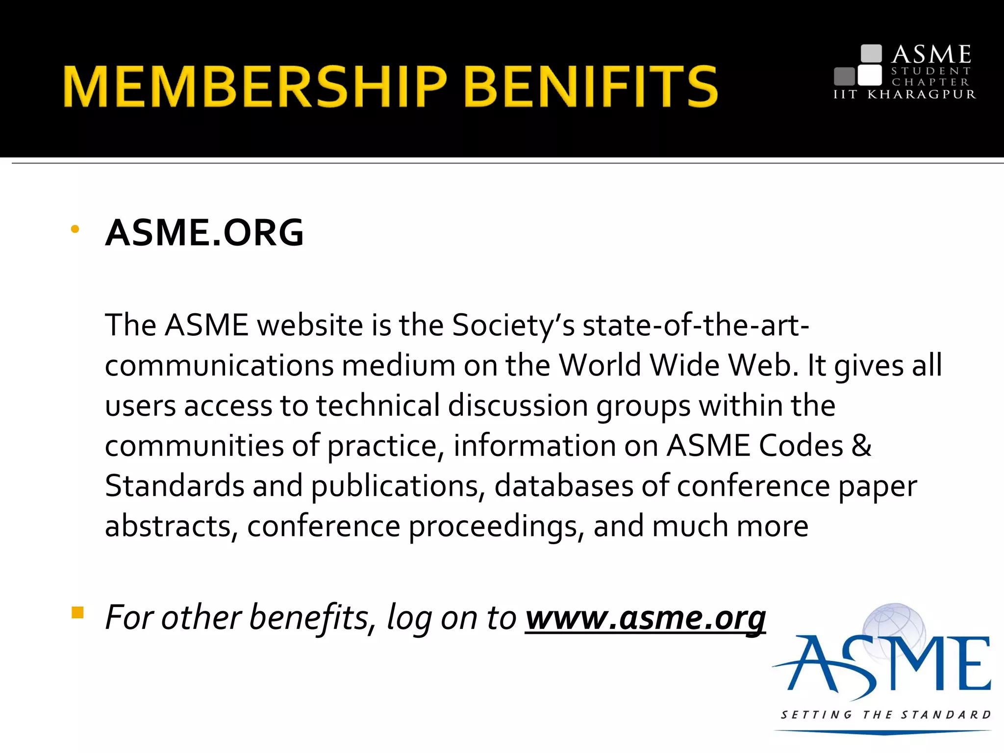 ASME Students' Section, IIT Kharagpur | PPS