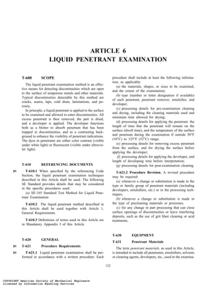 Asme v 2001 article 6 | PDF