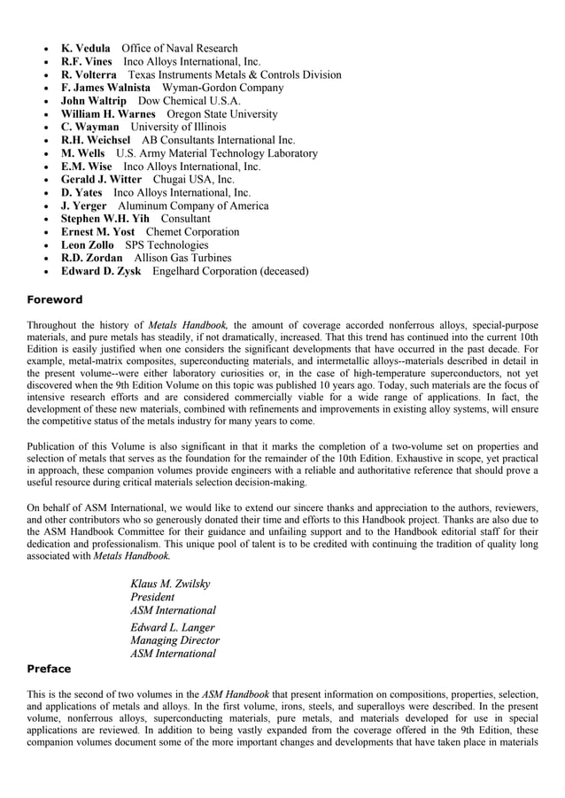 ASM HANDBOOK, Volume 02, Properties and Selection Nonferrous Alloys and ...