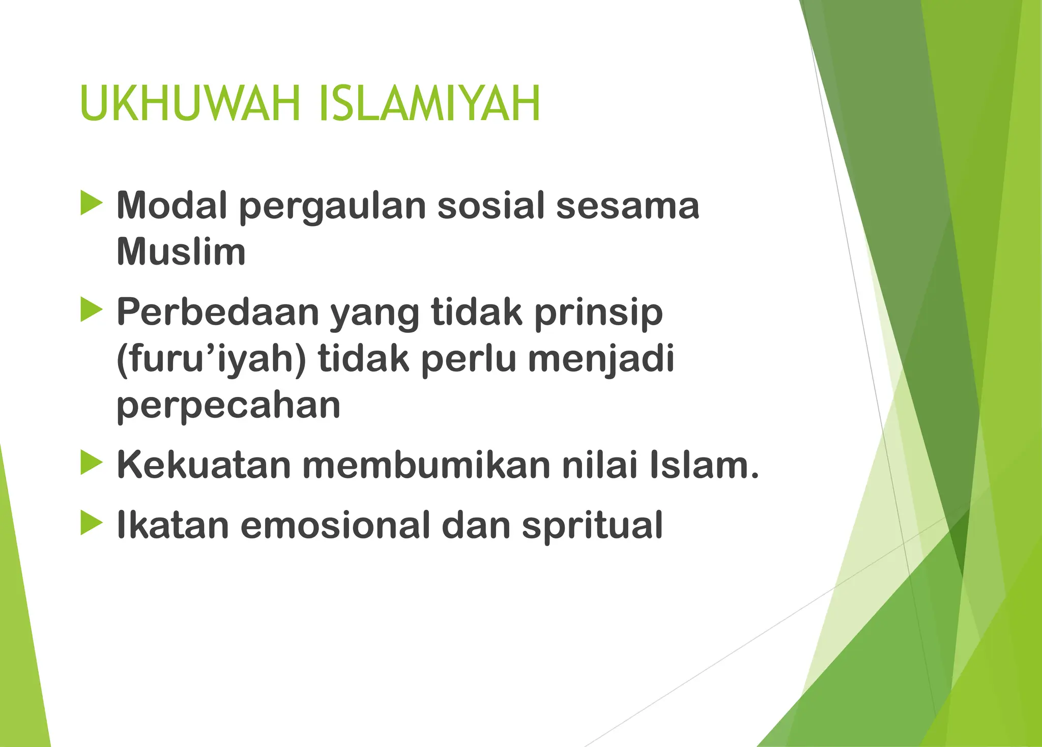 Materi Konsepsi Persaudaraan dalam Islam | PPT