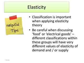 AS Micro - Elasticity of Demand and Supply | PPT