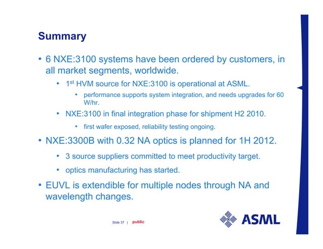 Asml Euv Use Forecast | PDF | Technology & Computing