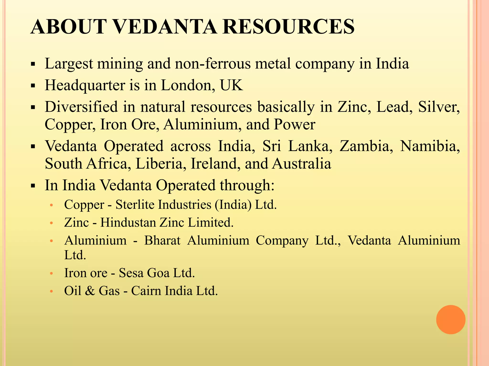 vedanta cairn deal | PPTX