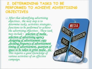 Advertising budget and steps in preparing advertising budget ppt | PDF