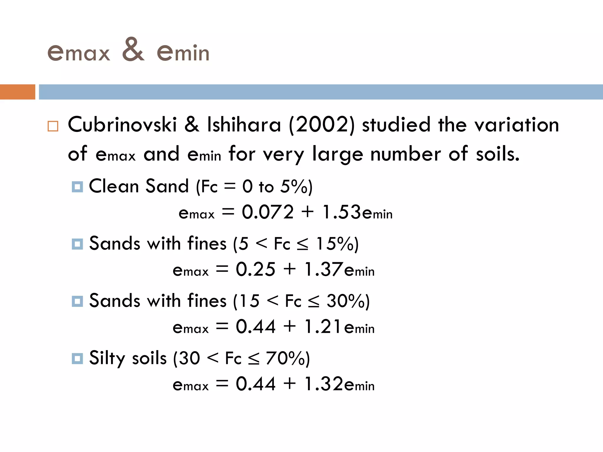 Void Ratio Correlations | PDF