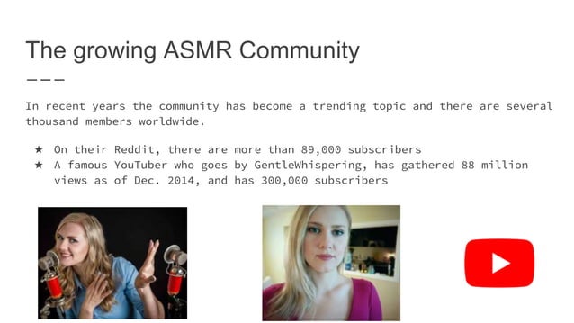 Asmr presentation | PPTX