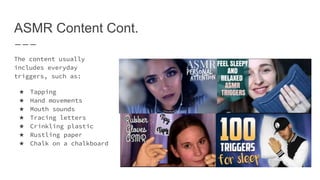 Asmr presentation | PPTX