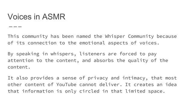 Asmr presentation | PPTX
