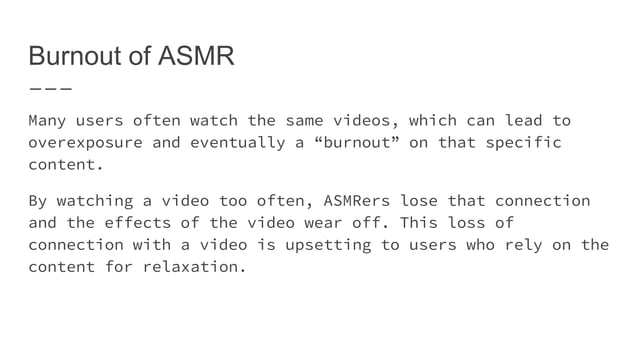 Asmr presentation | PPTX