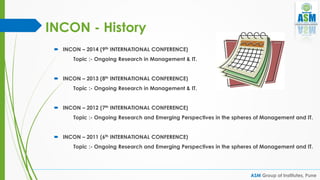 ASM's INCON 2015 | PPT