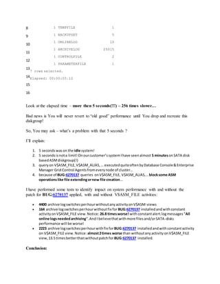 Asm troubleshooting and asm scripts | DOCX