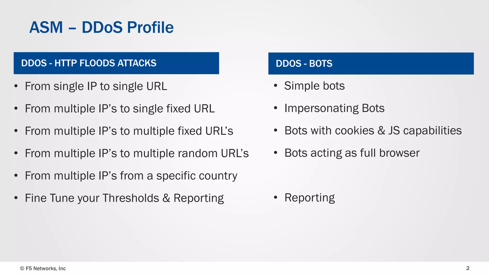 F5 ASM v12 DDoS best practices | PDF | Web Development | Internet