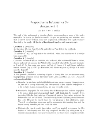 Perspective in Informatics 3 - Assignment 1 | PDF