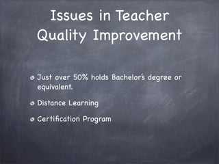 A snapshot of issues of teacher education in indonesia | PPT