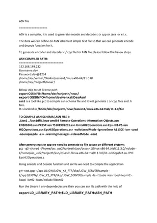 ASN encoding and decoding detailed commands | DOCX