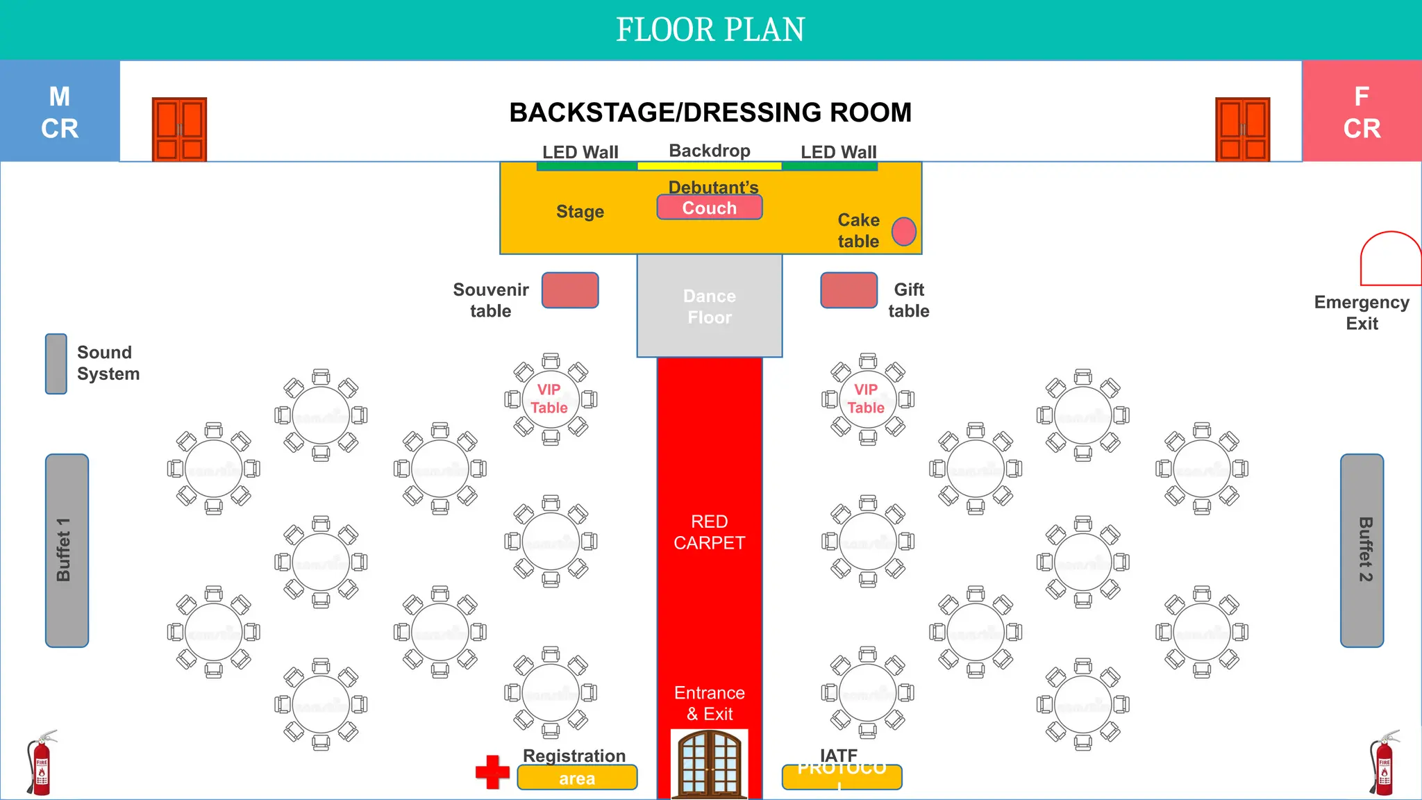 Debut in Event Management Powerpoint (ash) | PPTX