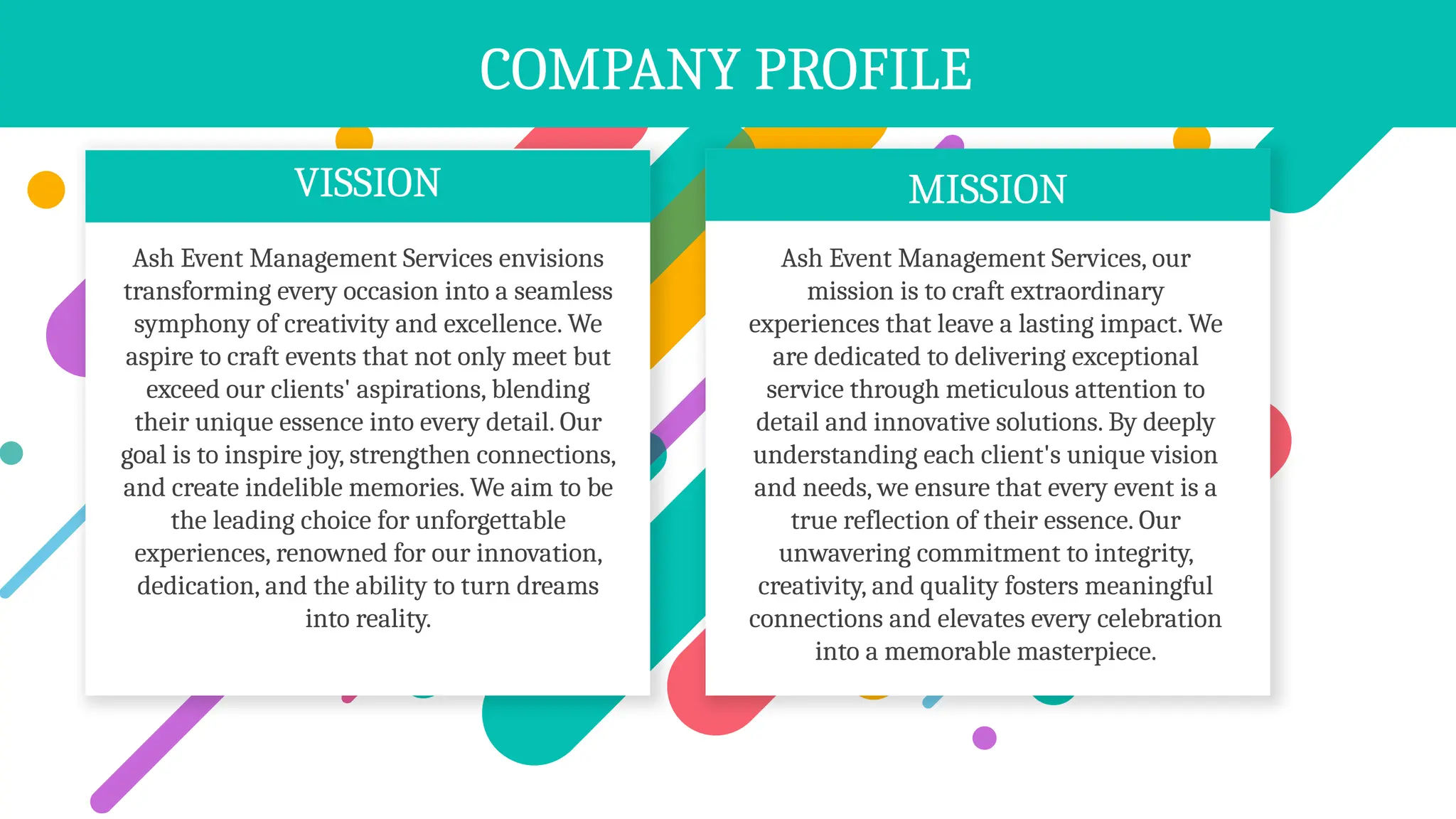 Debut in Event Management Powerpoint (ash) | PPTX