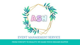 Debut in Event Management Powerpoint (ash) | PPTX