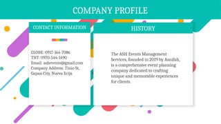 Debut in Event Management Powerpoint (ash) | PPTX