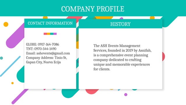 Debut in Event Management Powerpoint (ash) | PPTX