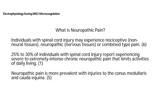 The Role of Electrophysiology During Dorsal Root Entry Zone ...