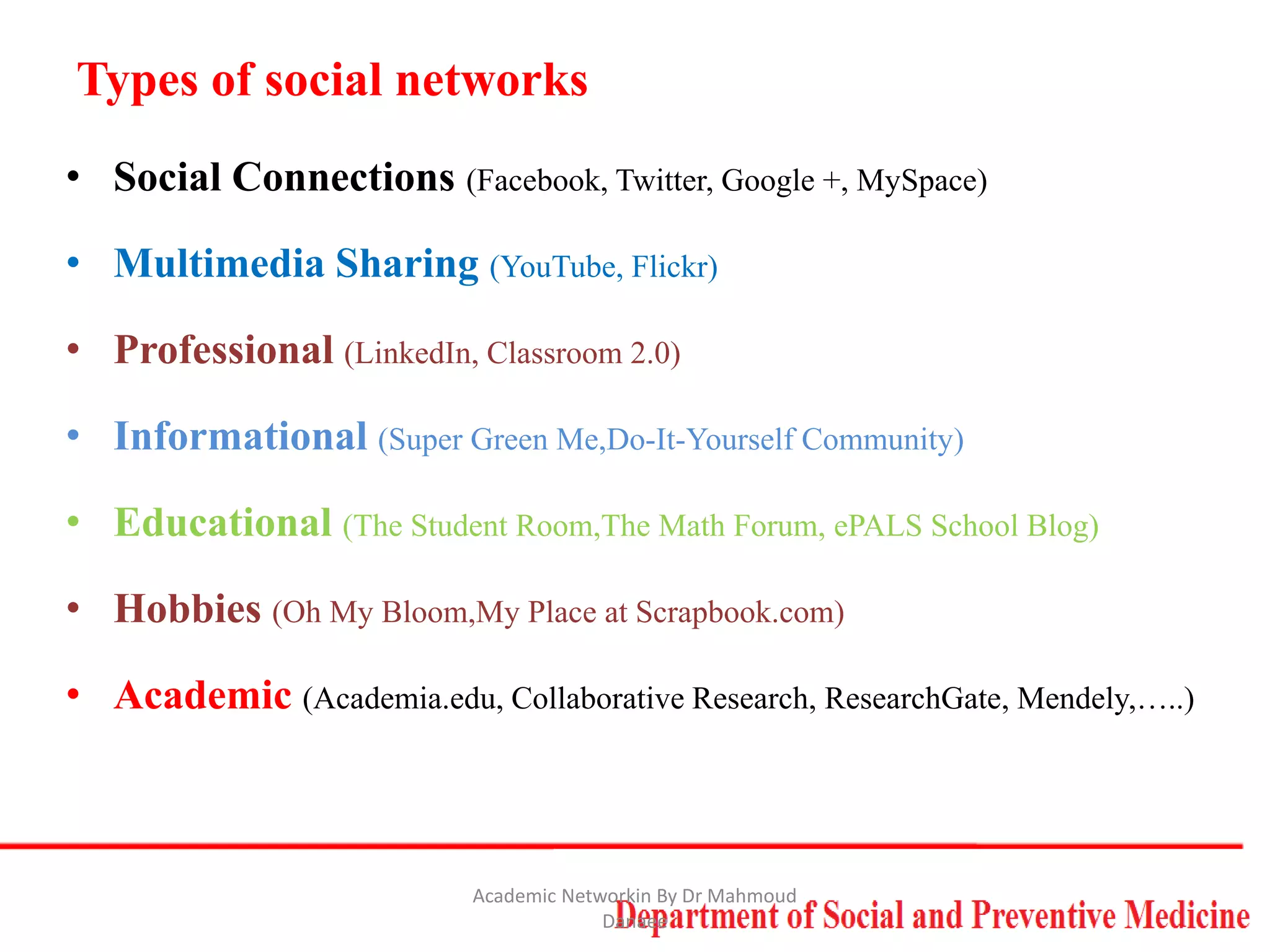 Academic Networking | PPTX