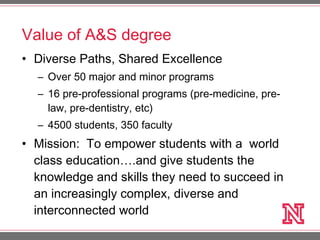 UNL A&S NSE Presentation 2011 | PPT