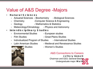 UNL A&S NSE Presentation 2011 | PPT