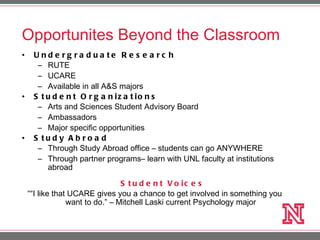 UNL A&S NSE Presentation 2011 | PPT