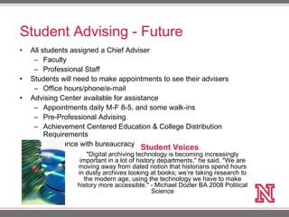UNL A&S NSE Presentation 2011 | PPT