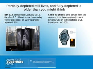 SOI Applications -- an overview and some examples | PDF