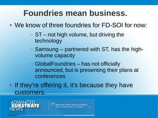 SOI Applications -- an overview and some examples | PDF