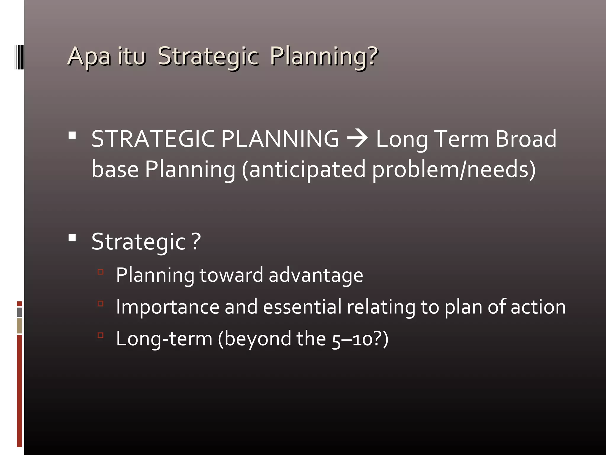 Strategic Planning | PPT
