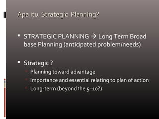 Strategic Planning | PPT