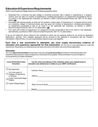 Asnt l3 application | PDF