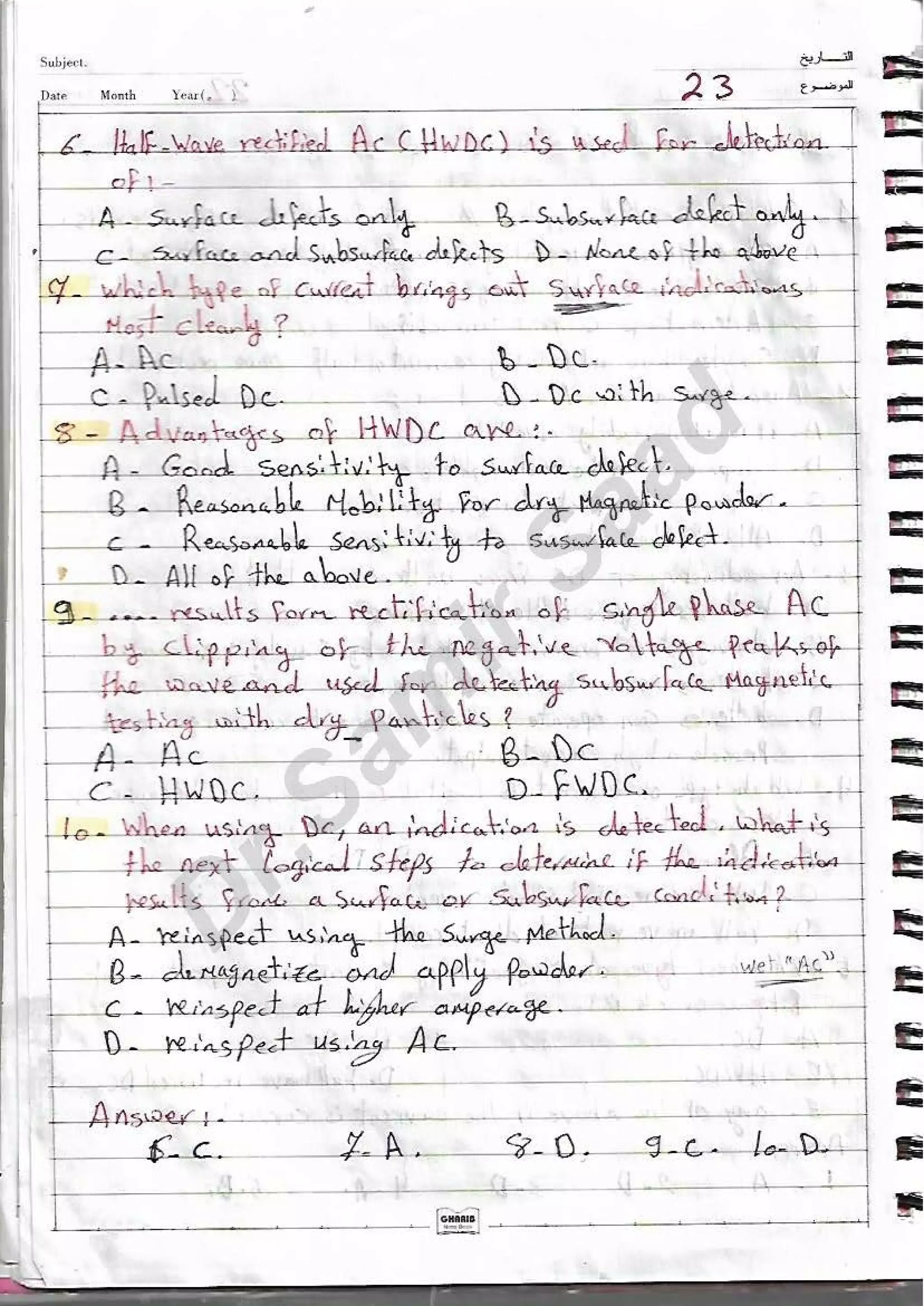 ASNT Magnetic Particle Testing (MT) Level III Notes-Dr. Samir Saad ...