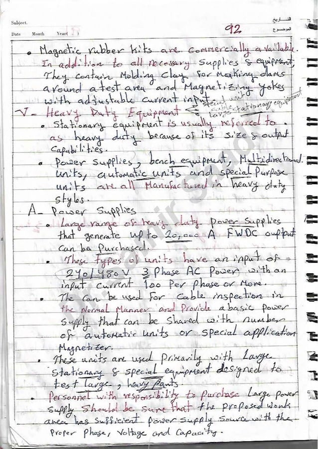 ASNT Magnetic Particle Testing (MT) Level III Notes-Dr. Samir Saad ...