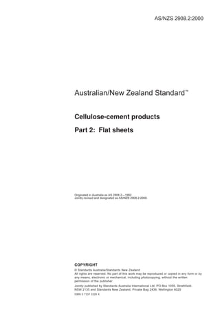 As nzs 2908.2 2000 iso 8336 1993 | PDF